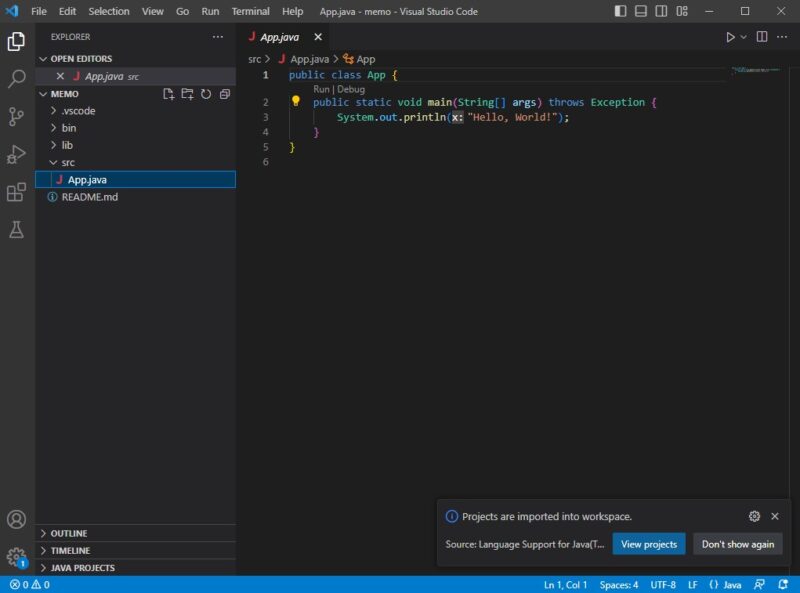【JAVA】VS Codeでプログラムを新しく作る（プロジェクトの新規作成） | IT-Conのラウンジ